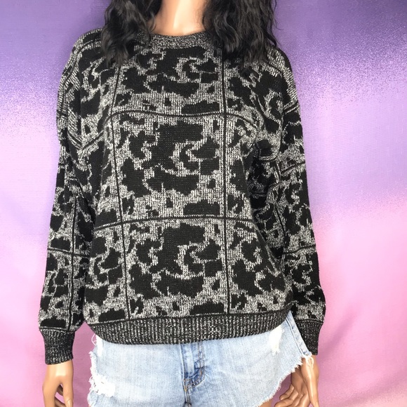 Gitano | Sweaters | Vintage Gitano Black And White Sweater | Poshmark